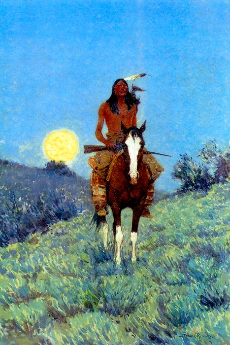 The Outlier Indian Horse Rifle West Native American by Frederic ...