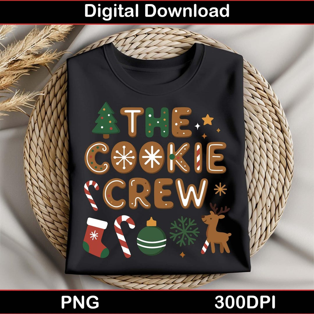 The Cookie Crew SVG PNG – Cute Gingerbread Christmas Design for Cricut ...