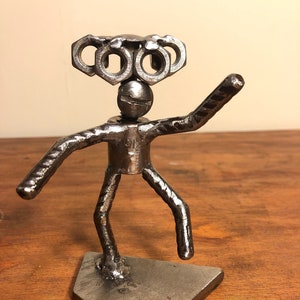 Cheeky Monkey Scrap Metal Desk Sculpture / Desk Toy / Paperweight - Etsy