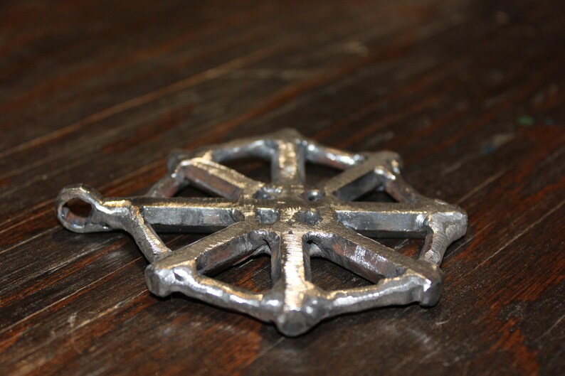 Conan the Barbarian 'wheel of Pain' Pendant in Solid Steel - Etsy
