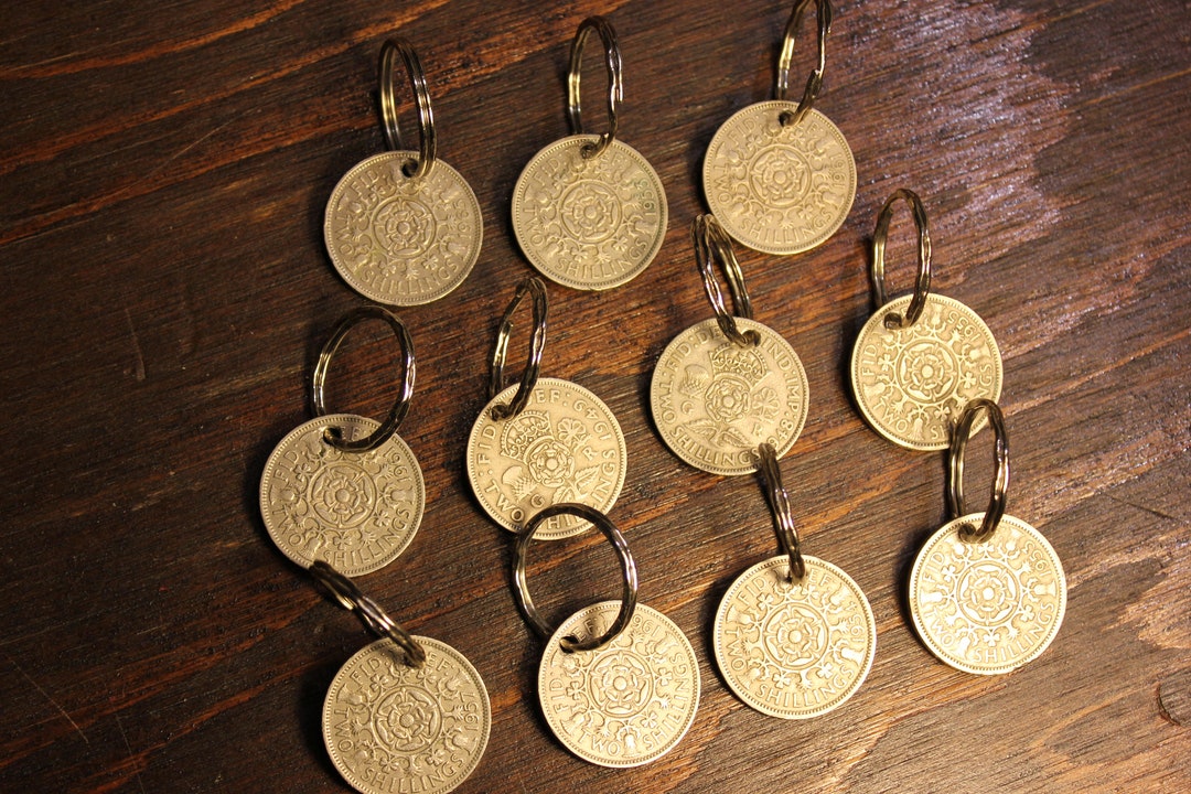 Upcycled Coin Key Rings Various Coins - Etsy
