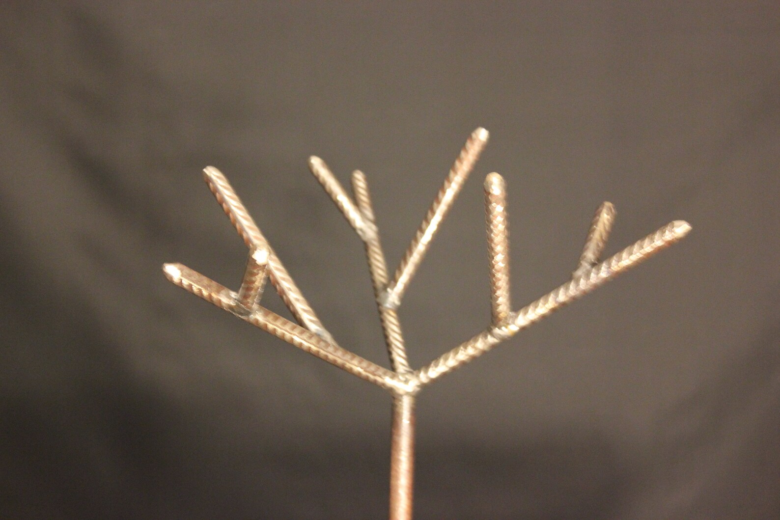 Upcycled Rebar Tree on a Wooden Base - Etsy