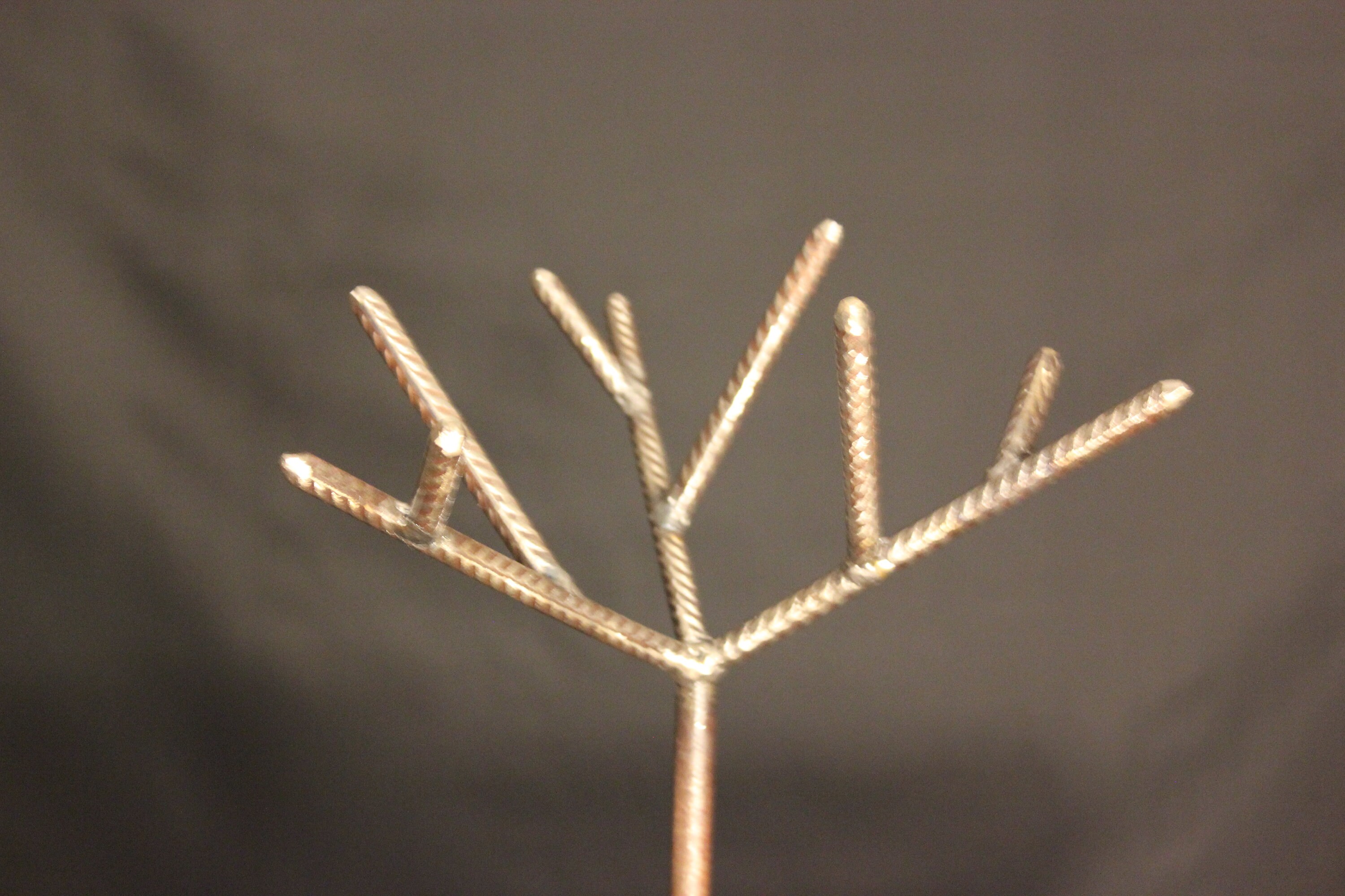 Upcycled Rebar Tree on a Wooden Base - Etsy