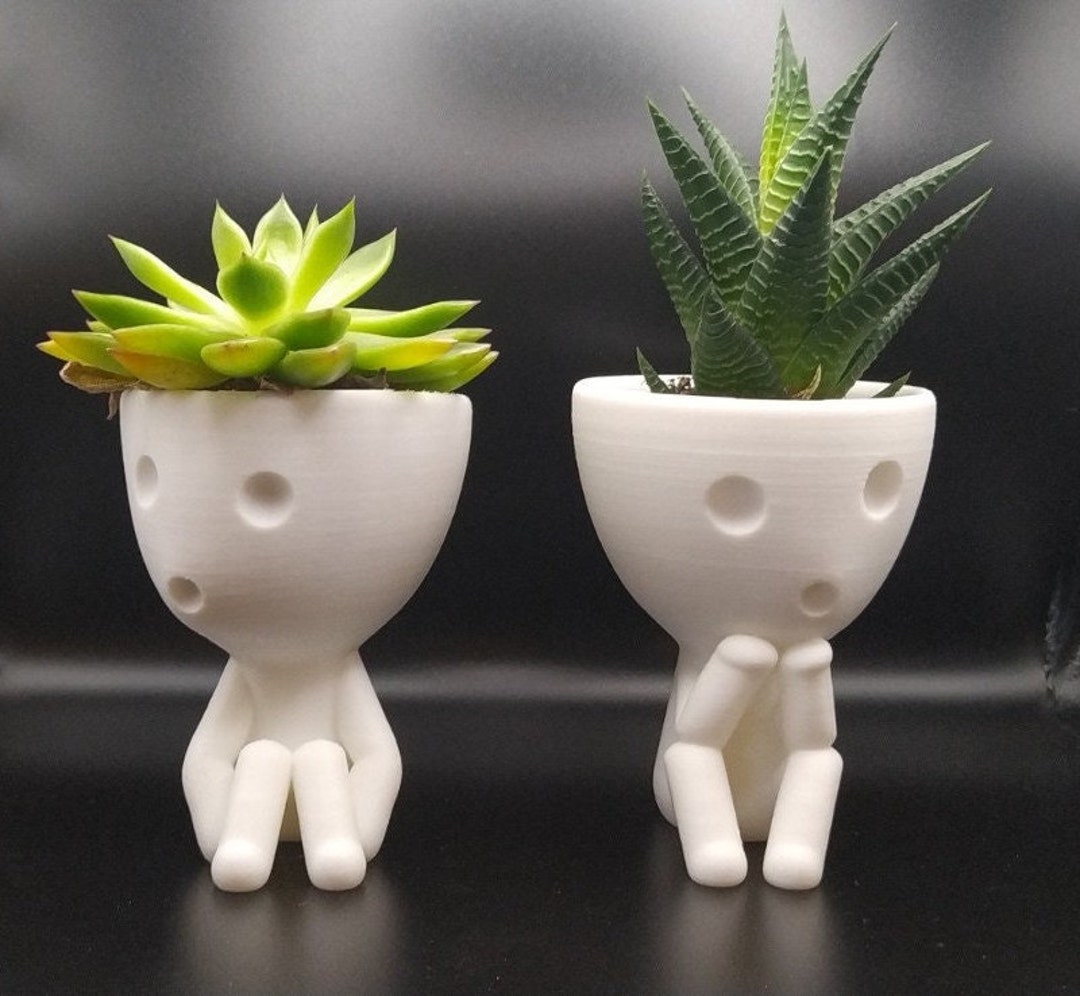 Pair of Kodama Tree Spirit Planters Forest Spirits Show That - Etsy
