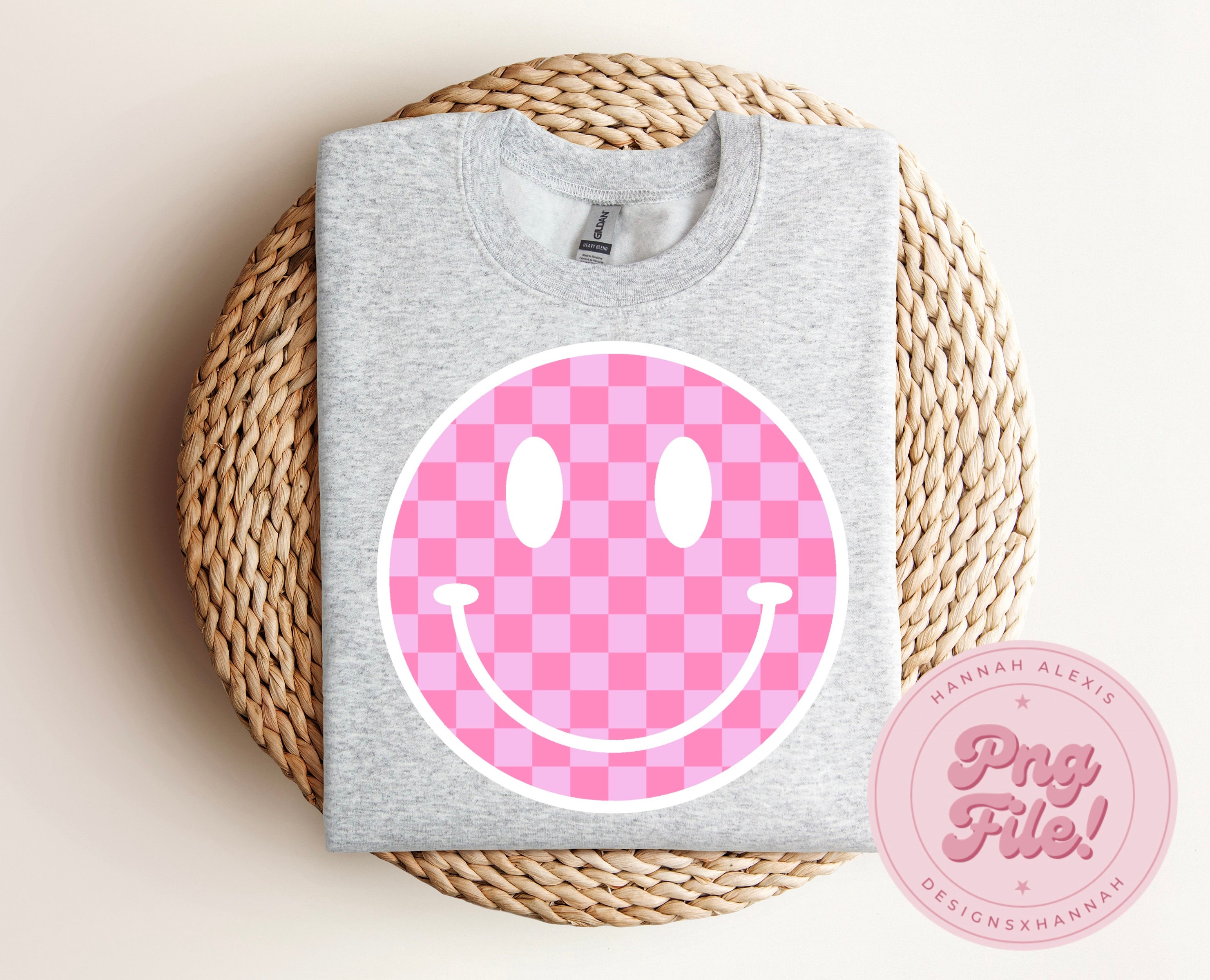 Neon Retro Checkered Smiley, Trendy Png, Smile Png, Back to School Png ...
