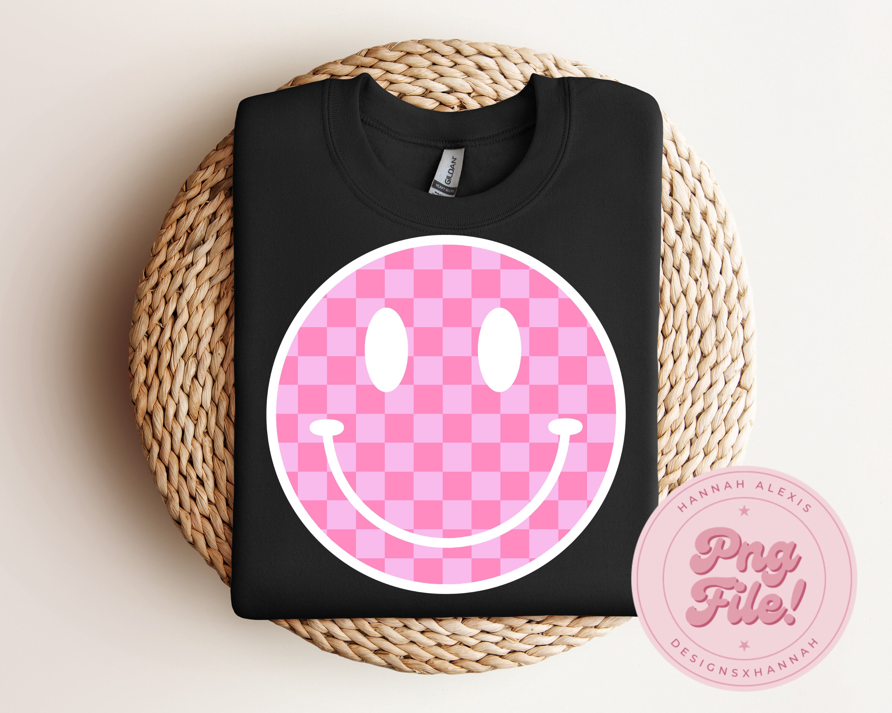 Neon Retro Checkered Smiley, Trendy Png, Smile Png, Back to School Png ...