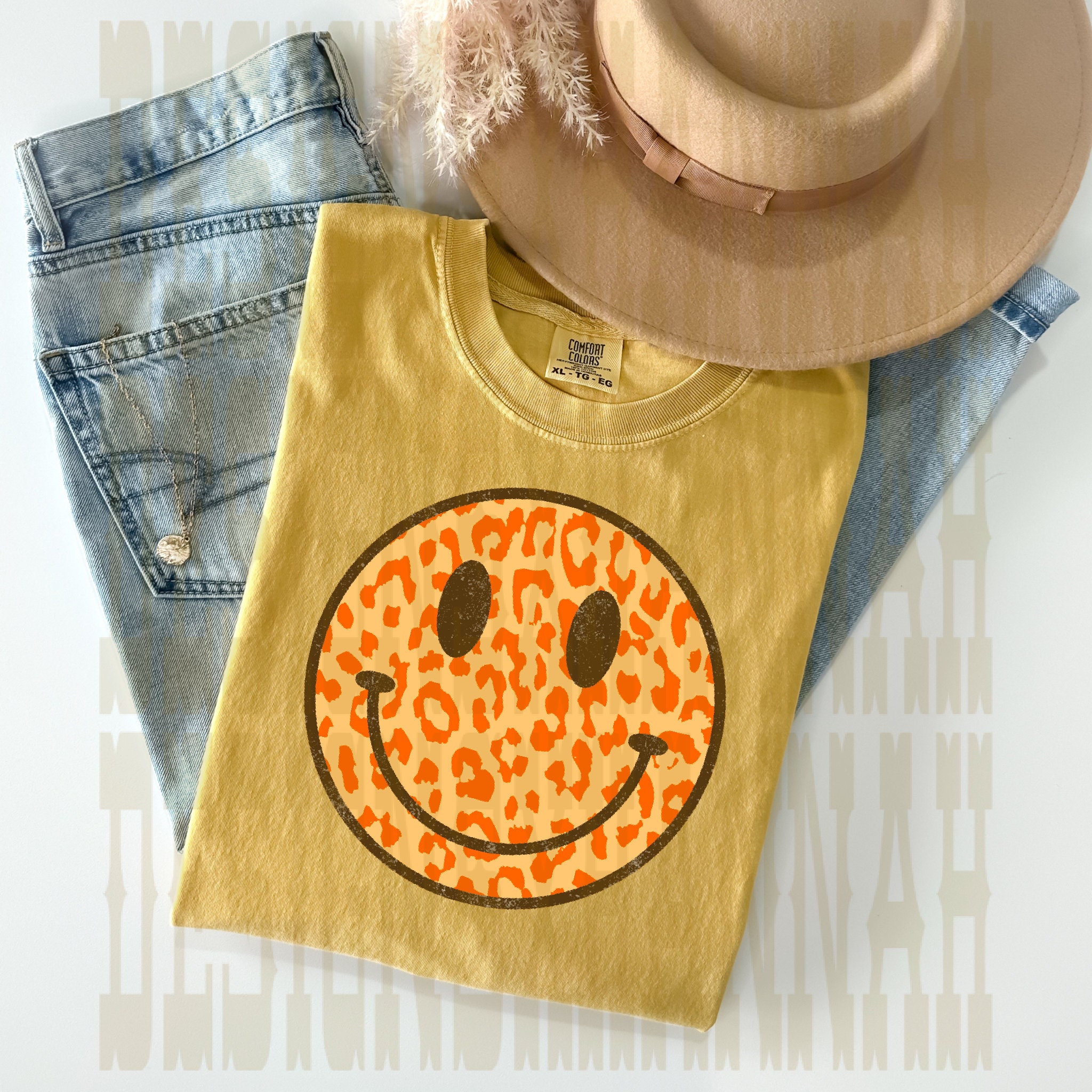 Orange Smiley Png, Summer Smiley Face Digital Image, Instant Download ...