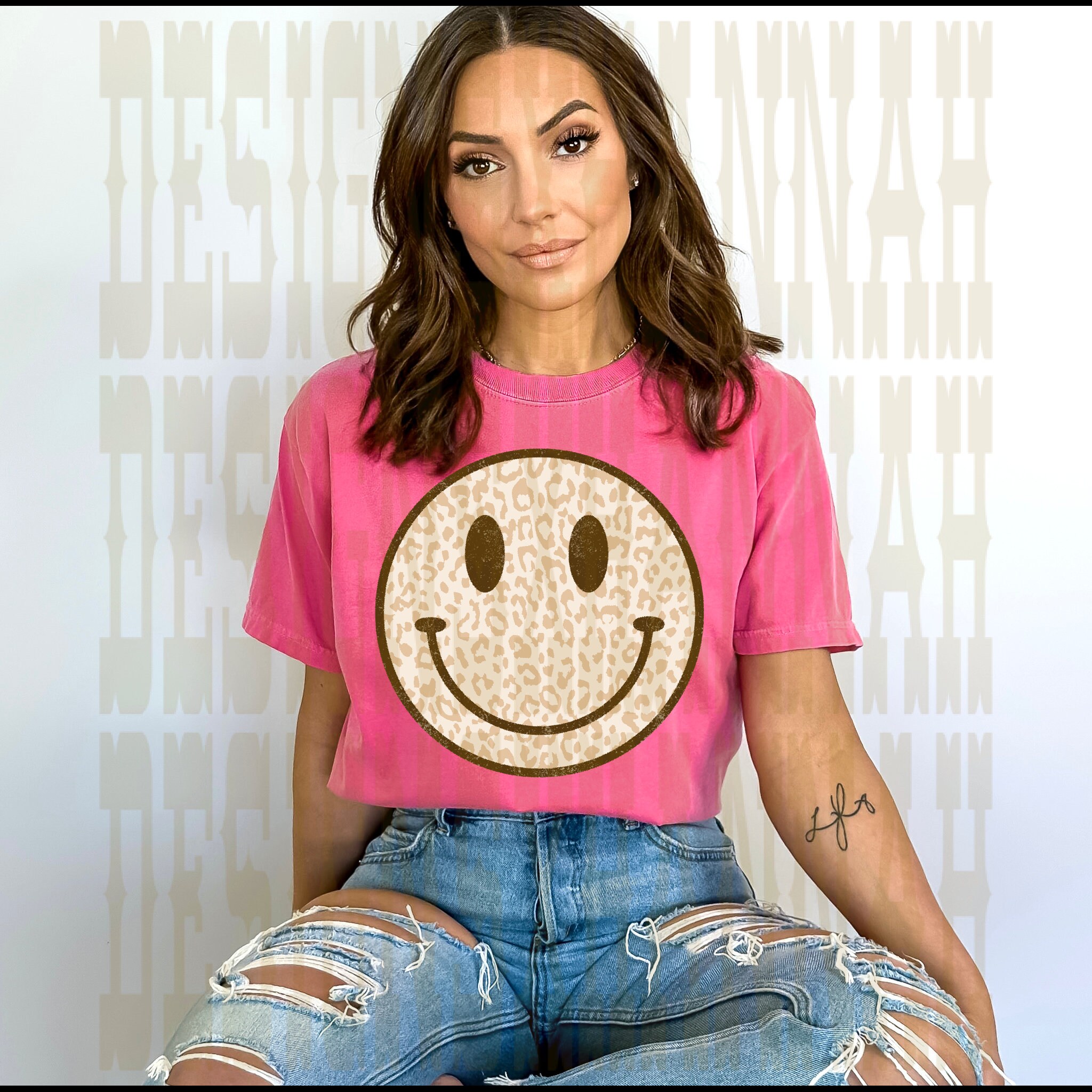 Beige Cheetah Smiley, Smiley Face Png, Easy Digital Download - Etsy