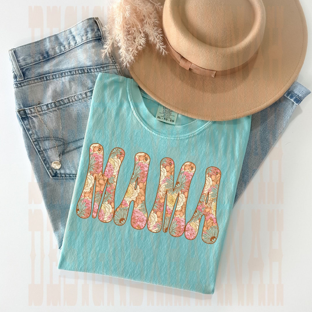 Groovy Floral Mama Png, Digital Download Mama, Boho Mama Design, Retro ...