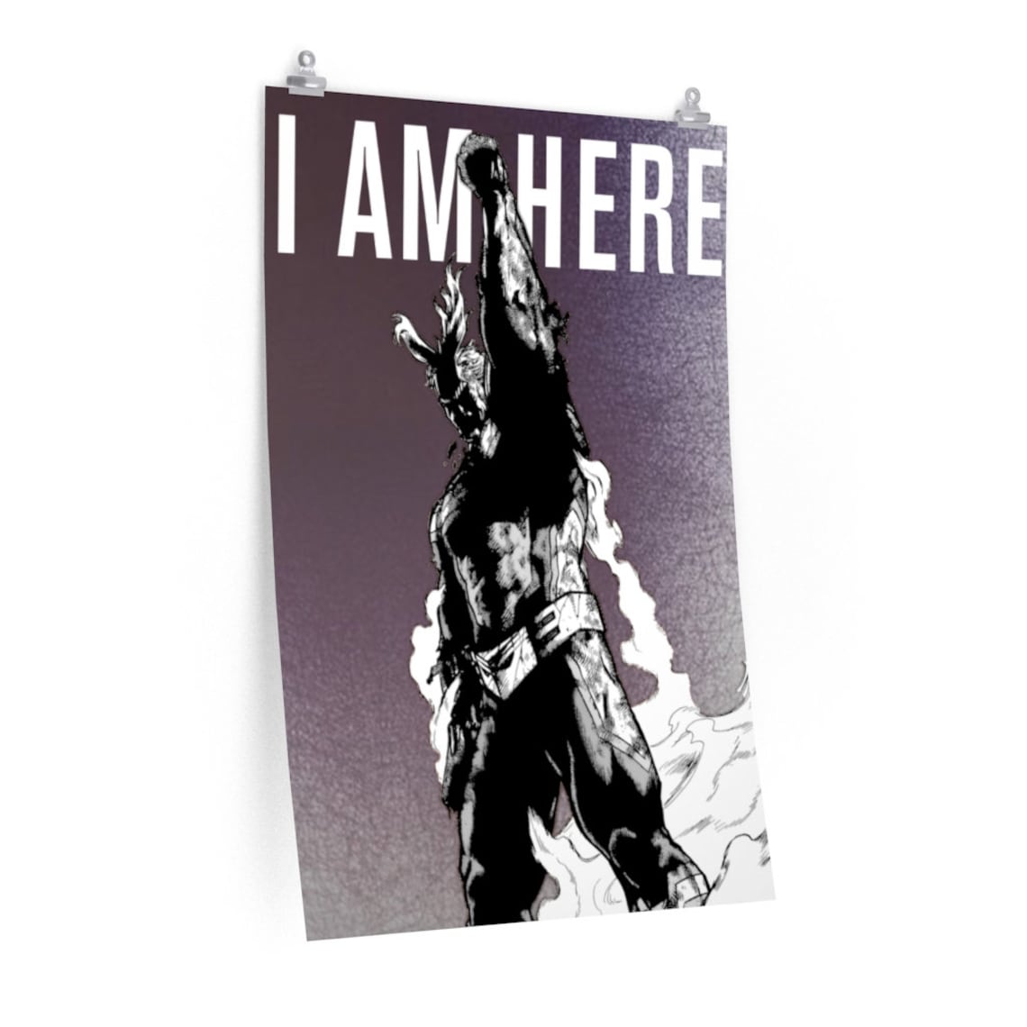 My Hero Academia Poster Anime All Might I Am Here NEU Manga Wand Kunst ...