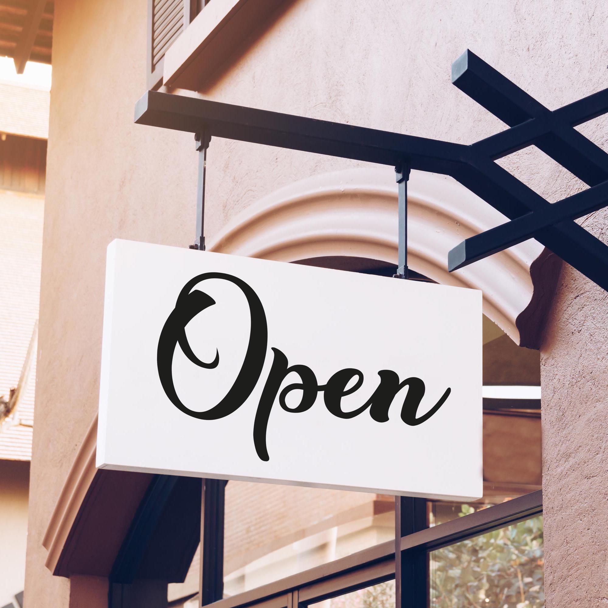 Open and Closed Script Sign SVG Bundle Digital File for Shops & Home - Etsy