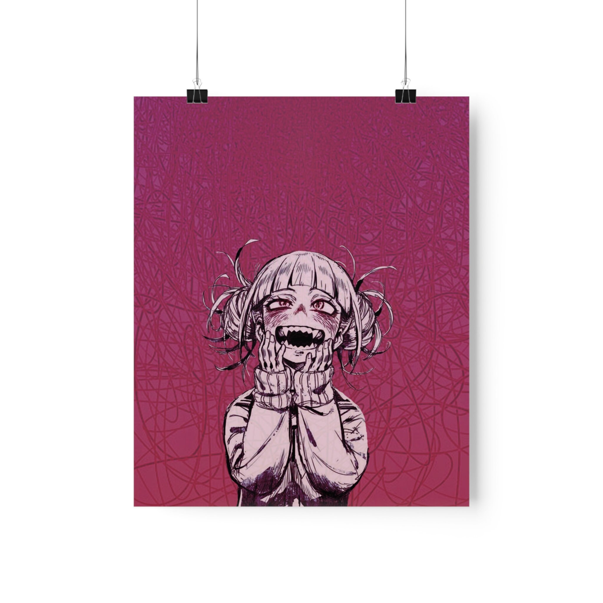 Toga Himiko My Hero Academia Anime Poster Captivating Villain Art Etsy