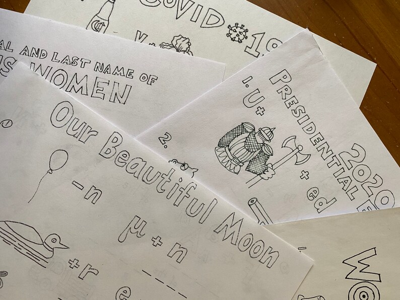 PICTOGRAMS WORD GAMES - Etsy