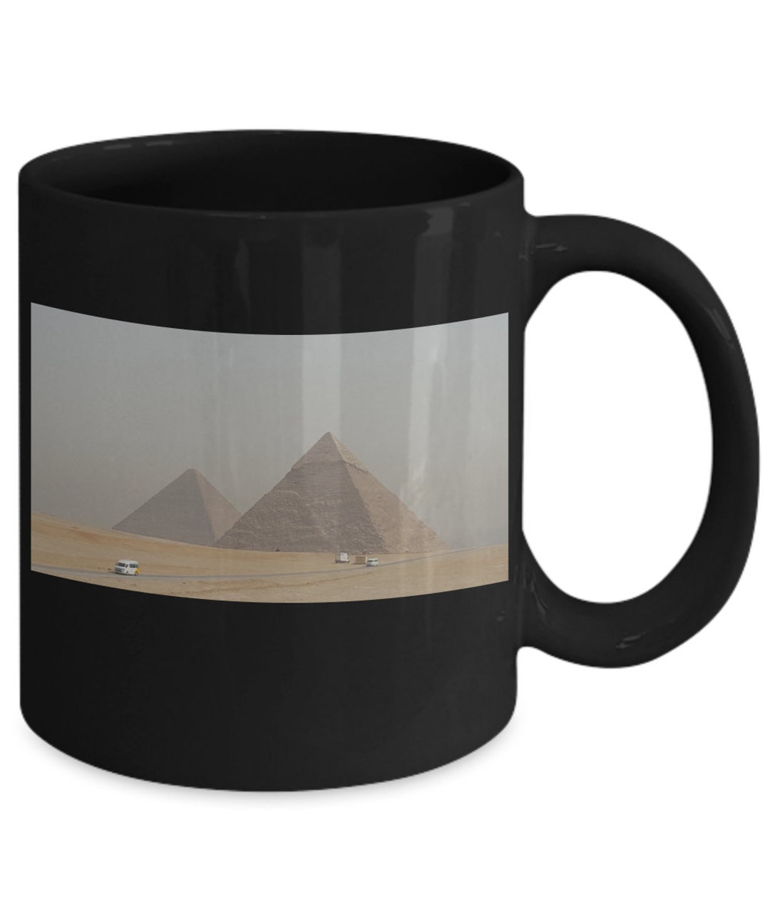 Pyramids of Giza Mug Black Pyramids of Giza - Etsy