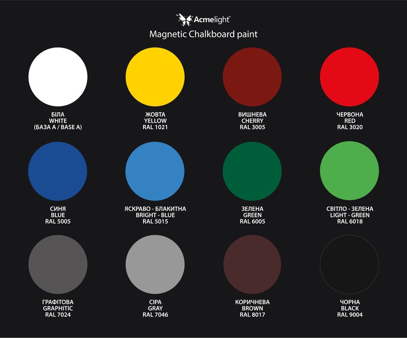 Magnetic Chalkboard Paint 500ml/17 Fl Oz. for All Types of - Etsy