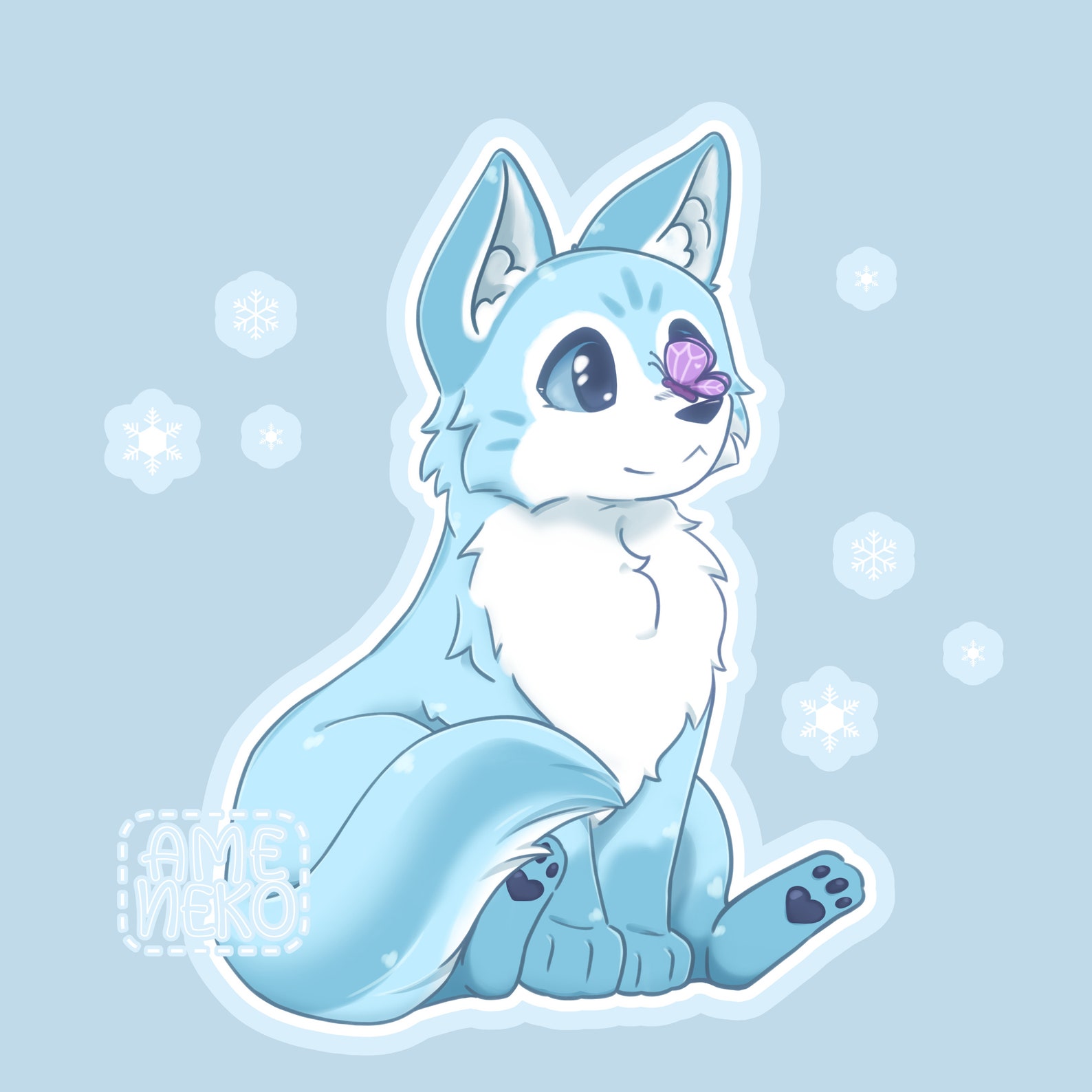 Snow Wolf Sticker Set | Die Cut Stickers/laptop Stickers/cute Vinyl ...
