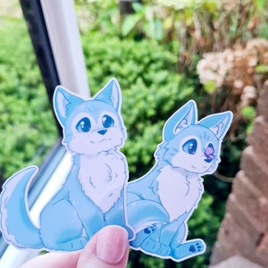 Snow Wolf Sticker Set | Die Cut Stickers/laptop Stickers/cute Vinyl ...