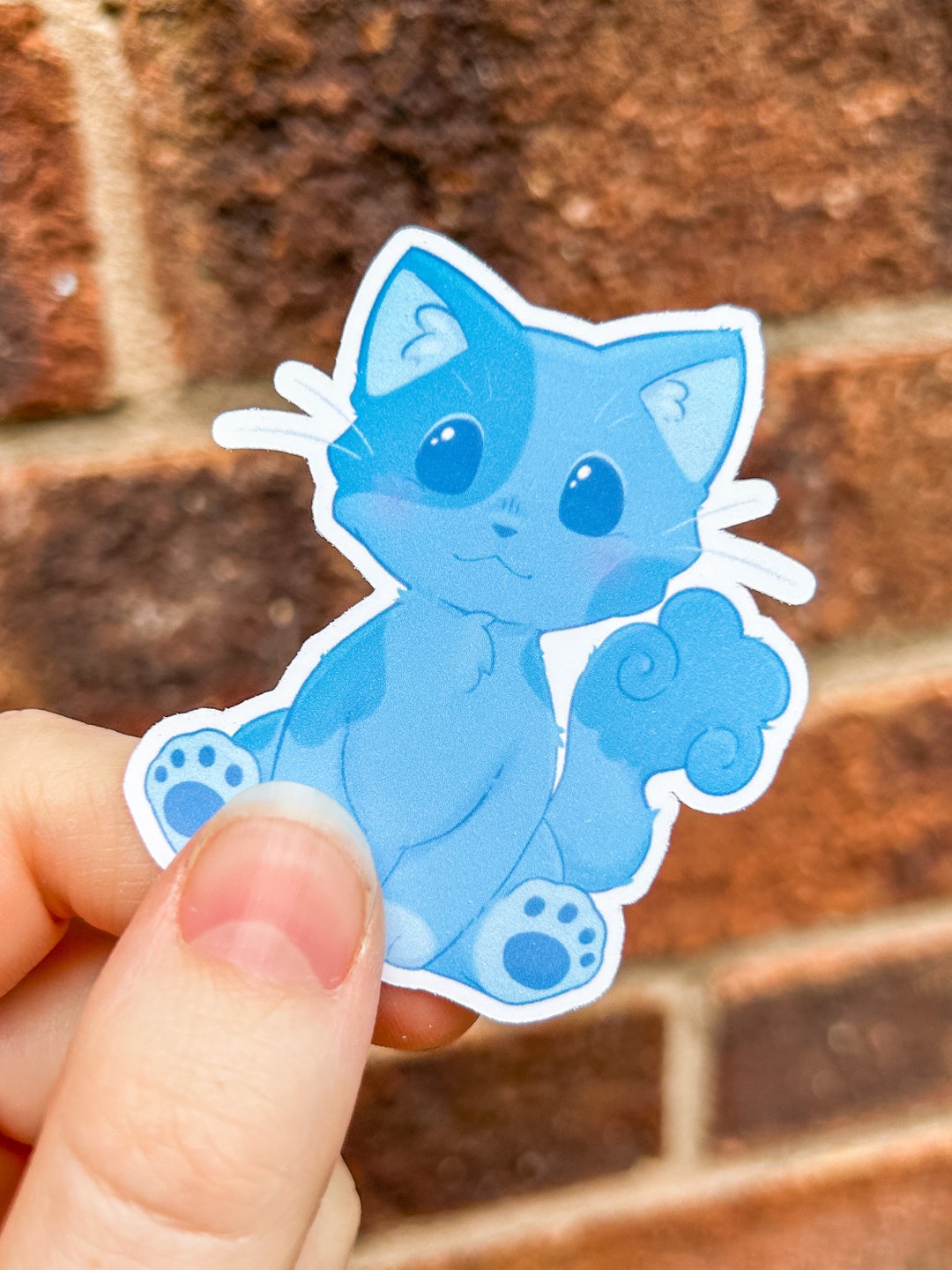 Cute Cloudy Cat Sticker | Die Cut Stickers/laptop Stickers/cute Vinyl ...