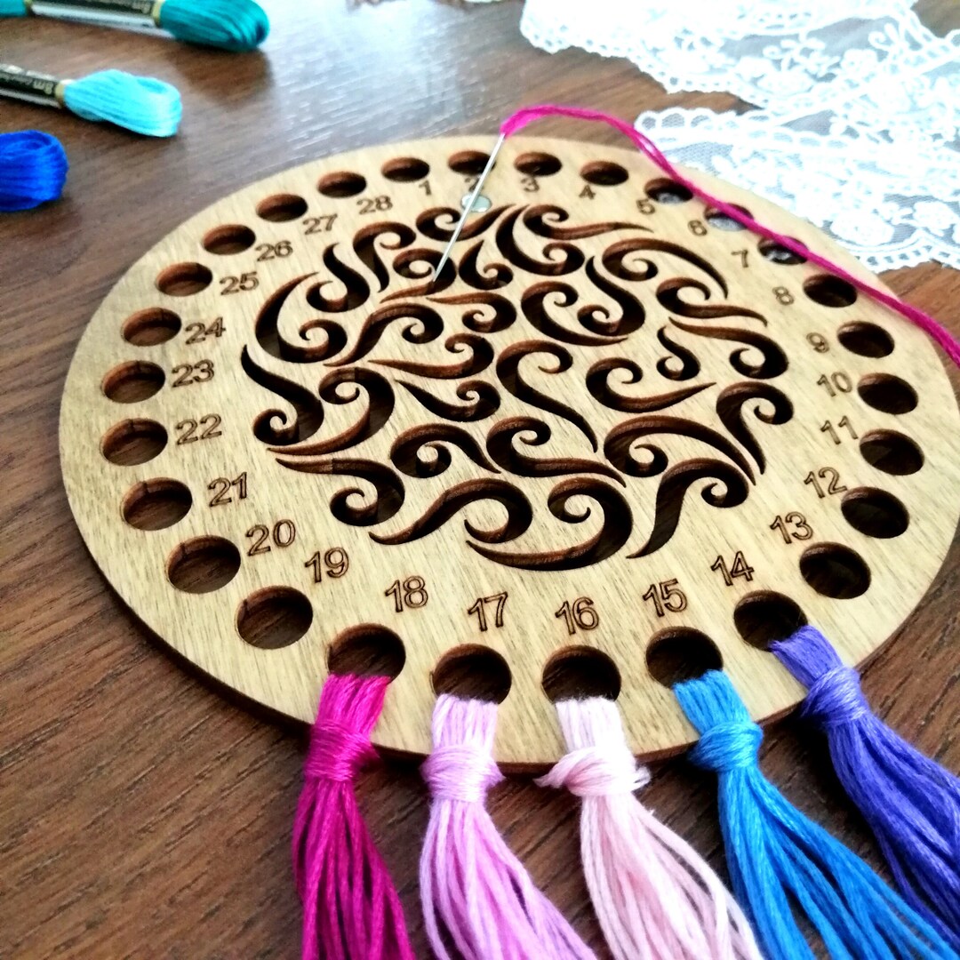 Thread Sorter Organizer Storage, Embroidery Floss Holder With Needle ...