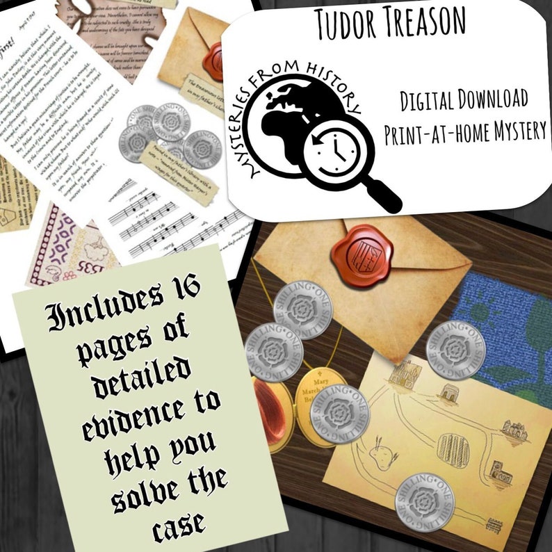 NEW Tudor Treason: Detective Case File Crime Puzzle History Whodunnit ...