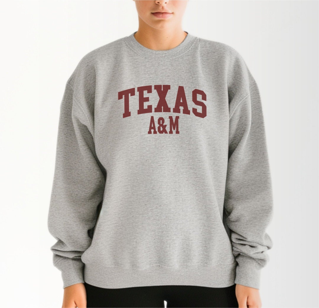 Sport Grey Texas A&M Varsity Crewneck Sweatshirt | Officially Licensed ...