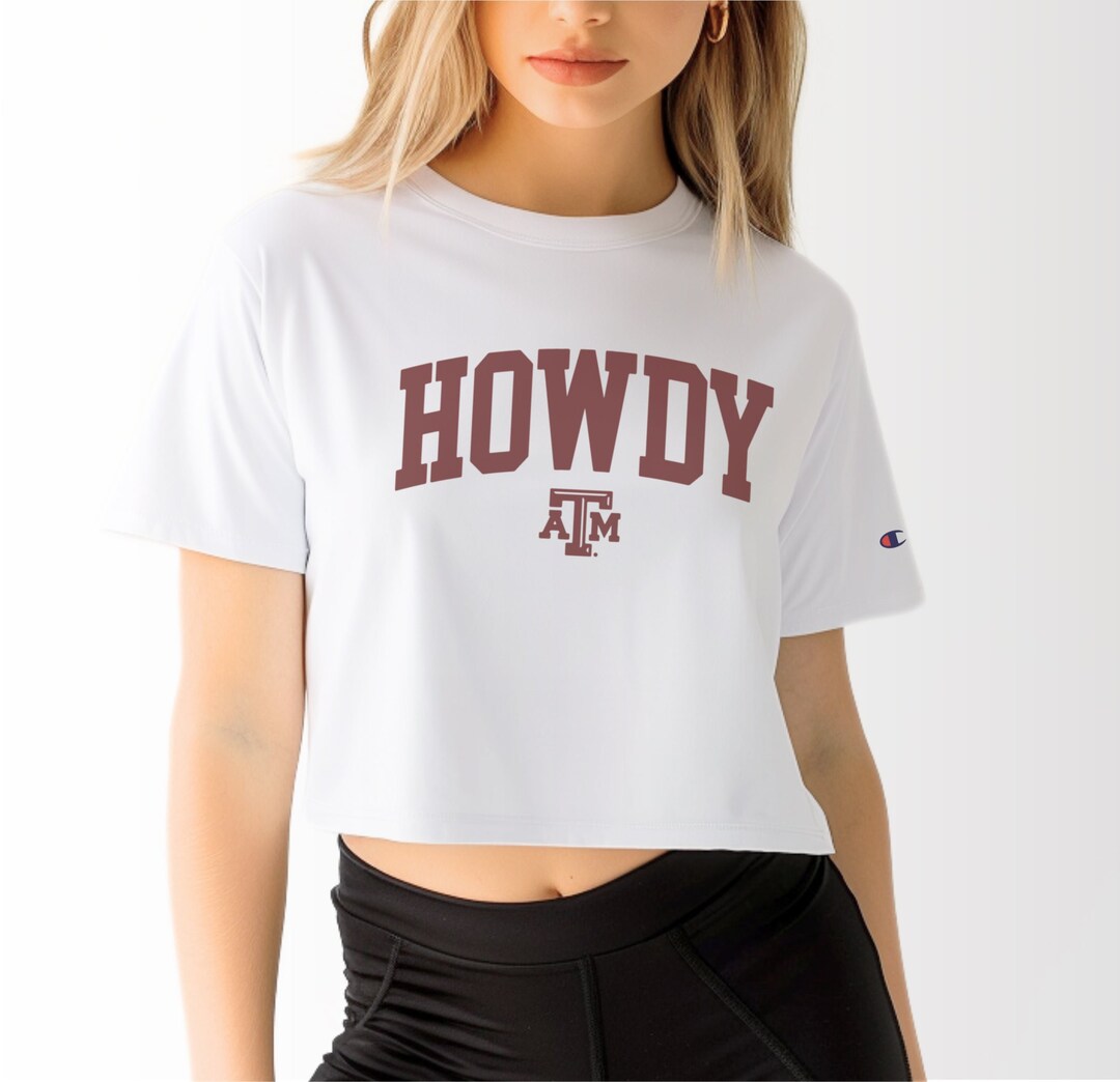 Womens Texas A&M Howdy Varsity Crop Top | Official Texas A and M ...