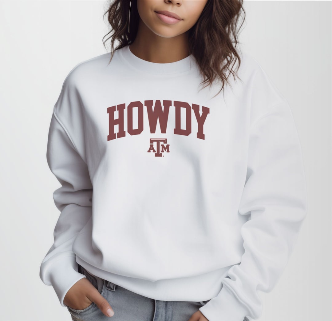 Howdy Varsity Crewneck Sweatshirt | Officially Licensed Texas A and M ...