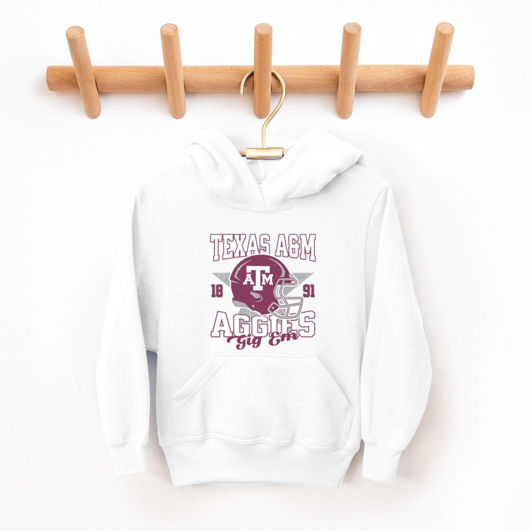 Texas A&M Aggie Youth Football Hoodie | Officially Licensed Texas ...