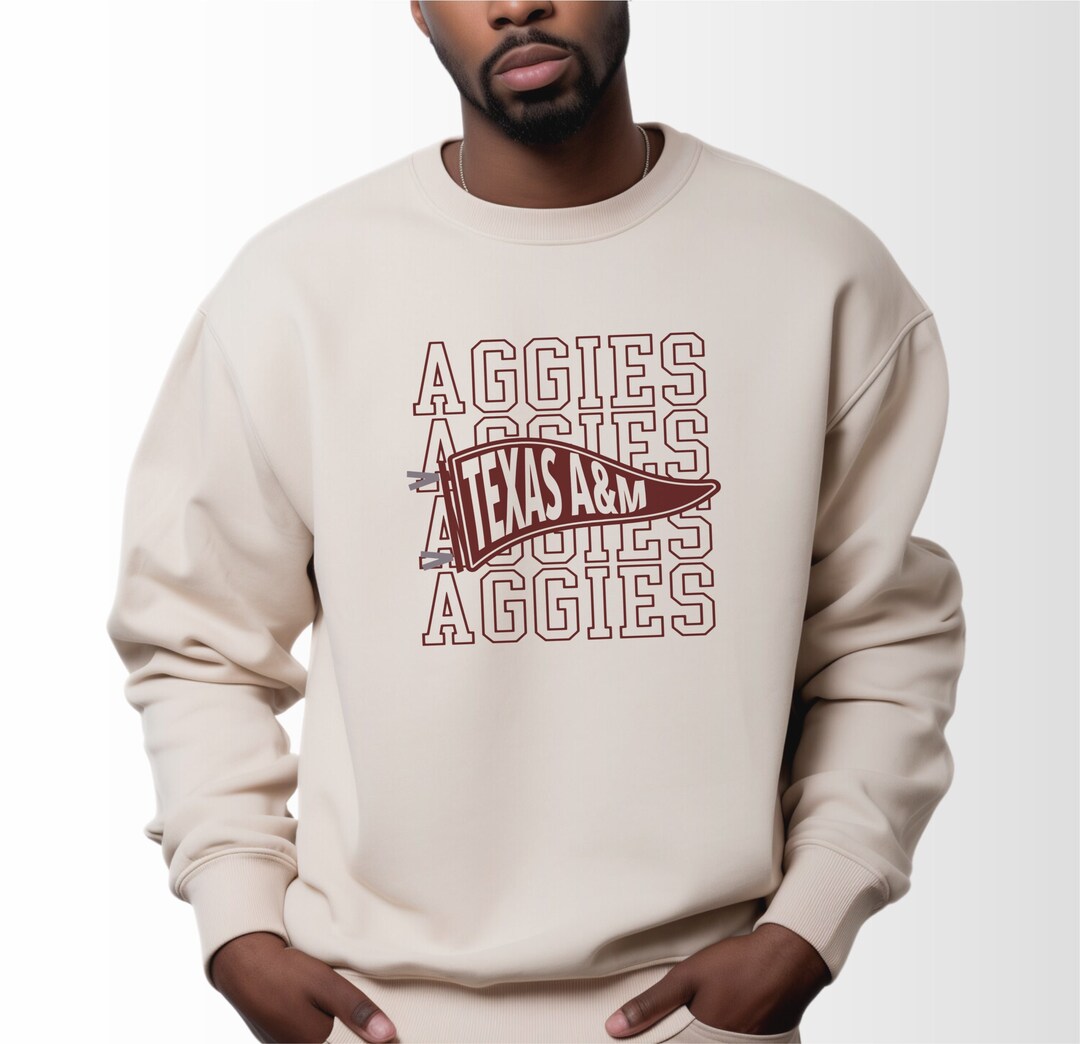 Aggies Pennant Crewneck Sweatshirt | Officially Licensed Texas A&M ...