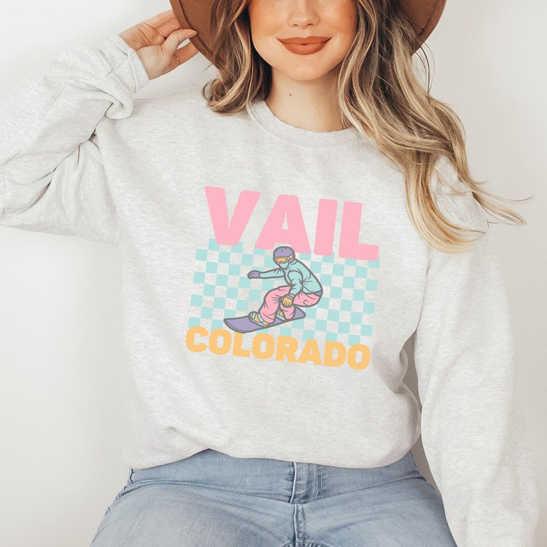 Unisex Vail Retro Collegiate Crewneck Sweatshirt - Etsy UK