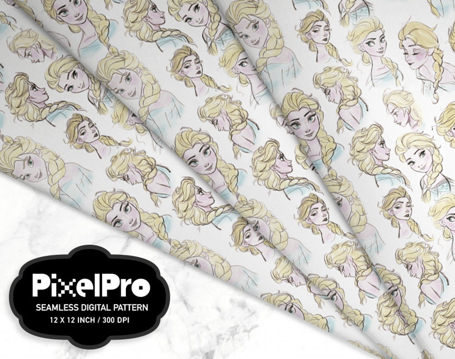 Disney frozen seamless pattern digital download digital | Etsy