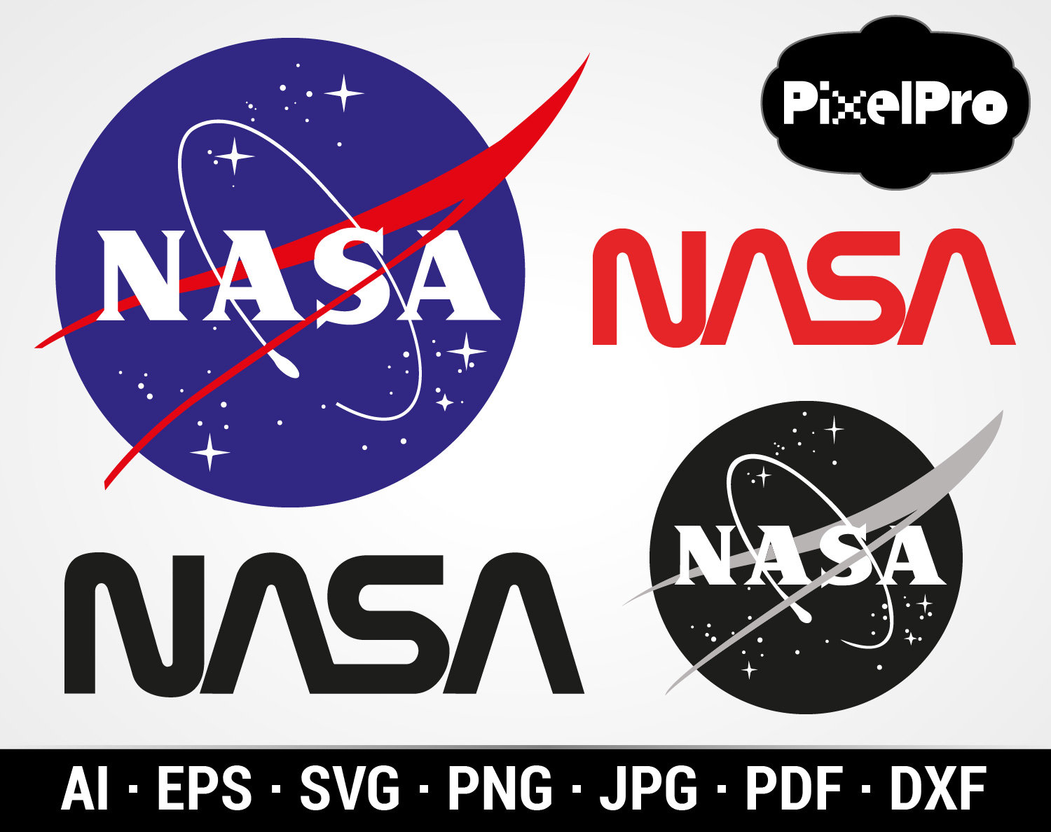 Nasa Logo vector pdf/svg/jpg/svg/eps/png/ai File Nasa | Etsy