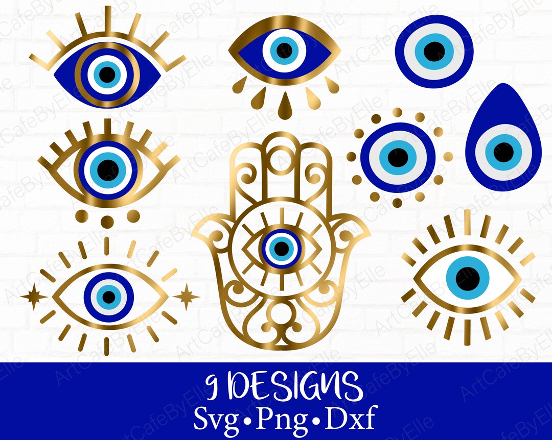 Evil Eye Bundle Svg Png Dxf, Humsa Svg Cutfiles - Etsy