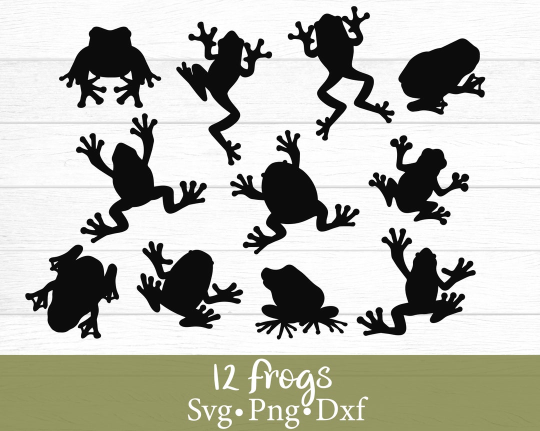 Frogs Bundle Svg Png Dxf, Taod Svg - Etsy