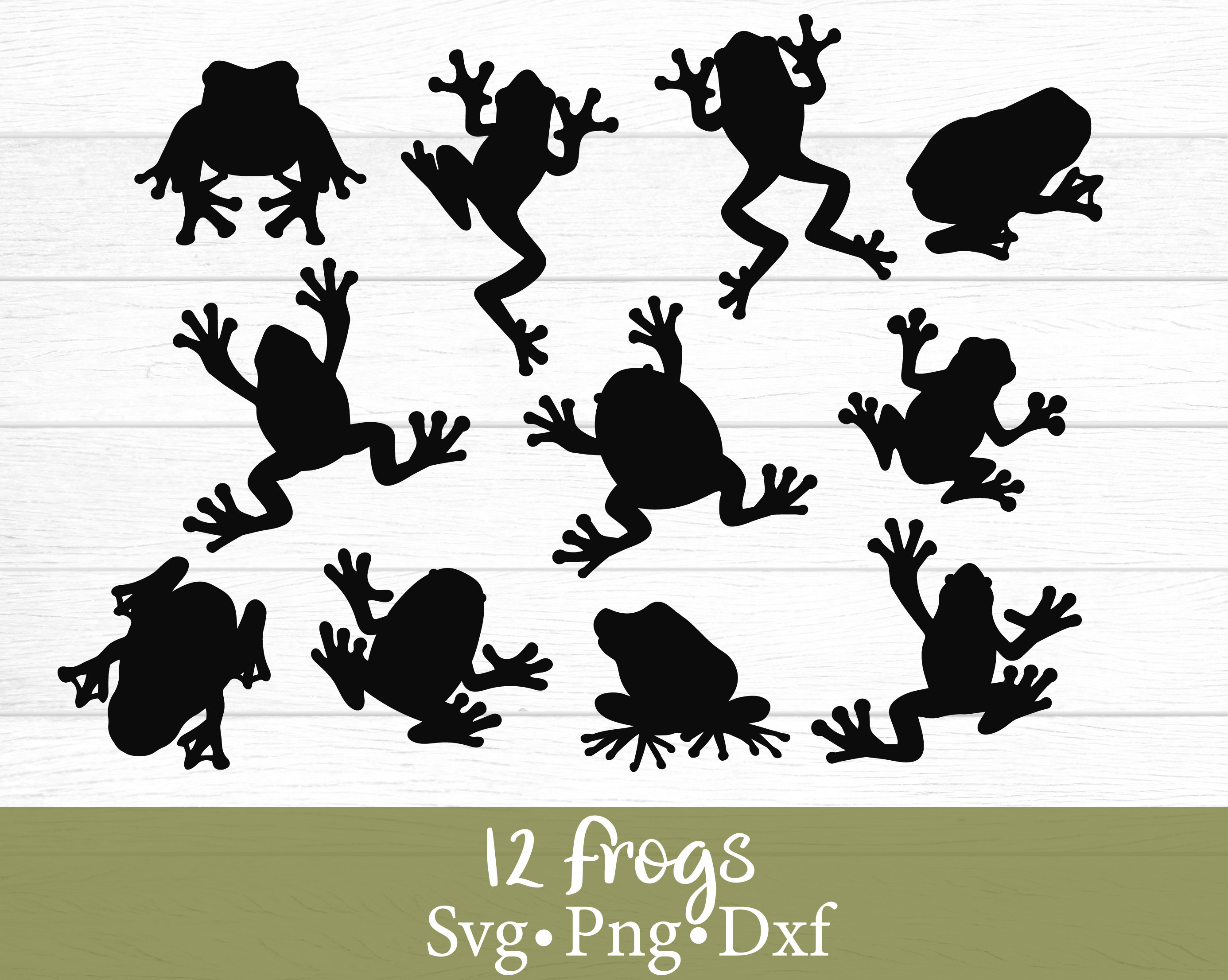 Frogs Bundle Svg Png Dxf, Taod Svg - Etsy