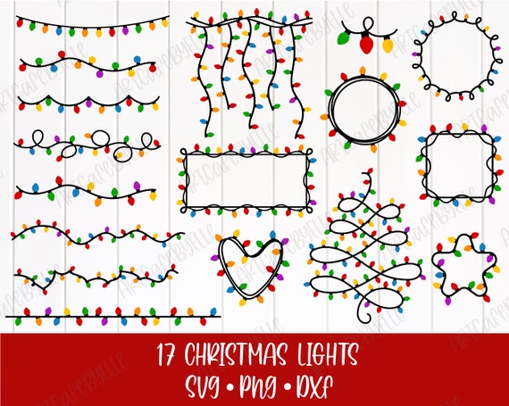 Christmas Lights Svg Bundle Merry Christmas Lights Svg - Etsy