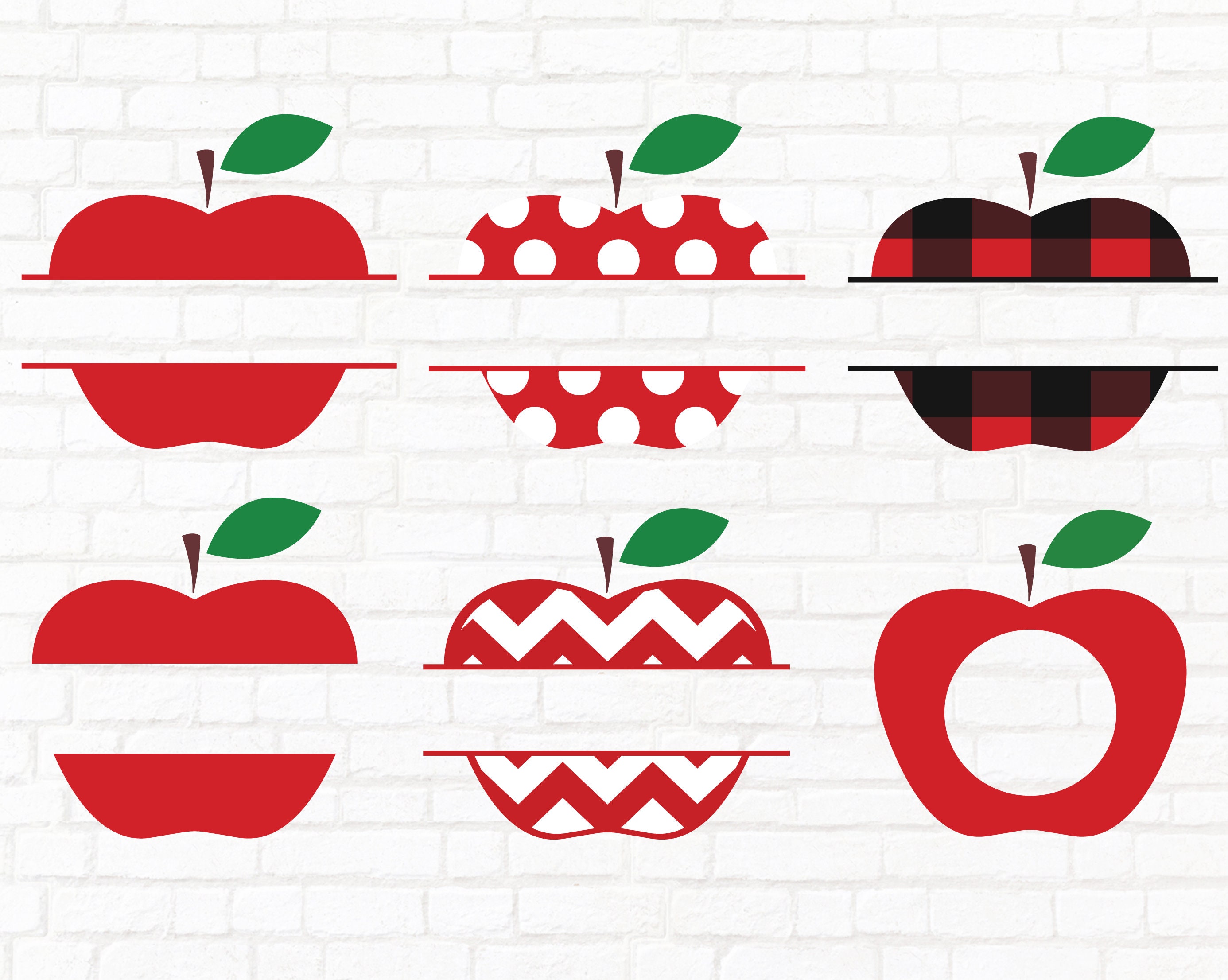 Split Apple Name Frame SVG, Teacher SVG, Digital Download/cricut ...