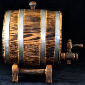 Personalized Oak Barrel Oak Cask 1, 2, 3, 5, 10, 15 Liter Rustic Aging ...