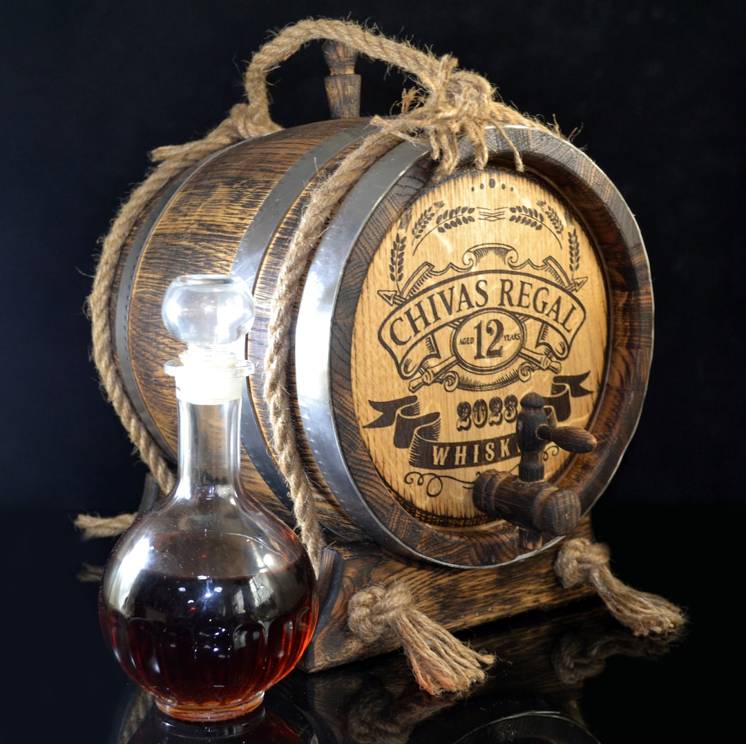Personalized Aging Oak Whiskey Barrel 1, 2, 3, 5, 10, 15 L Oak Barrel ...