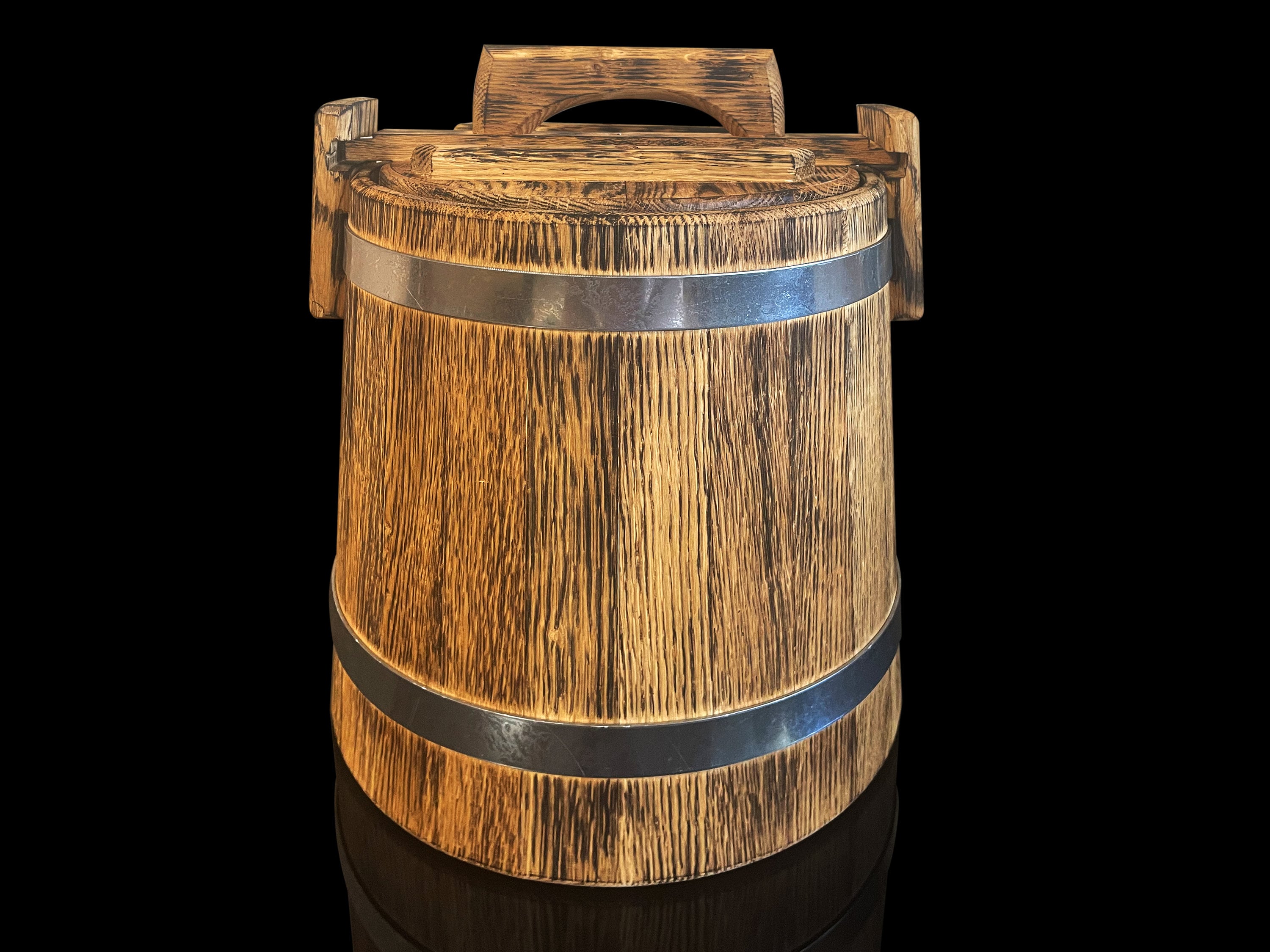 Antique Oak Barrel With Lid / Retro Pickle Oak Barrel / Wooden - Etsy