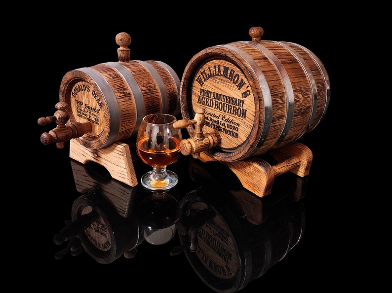 Personalized Aging Oak Whiskey Barrel Barrel 1 2 3 5 10 - Etsy