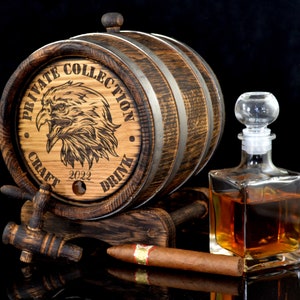 Oak Barrel, Personalized Oak Cask 1, 2, 3, 5, 10, 15 Liter, Aging ...