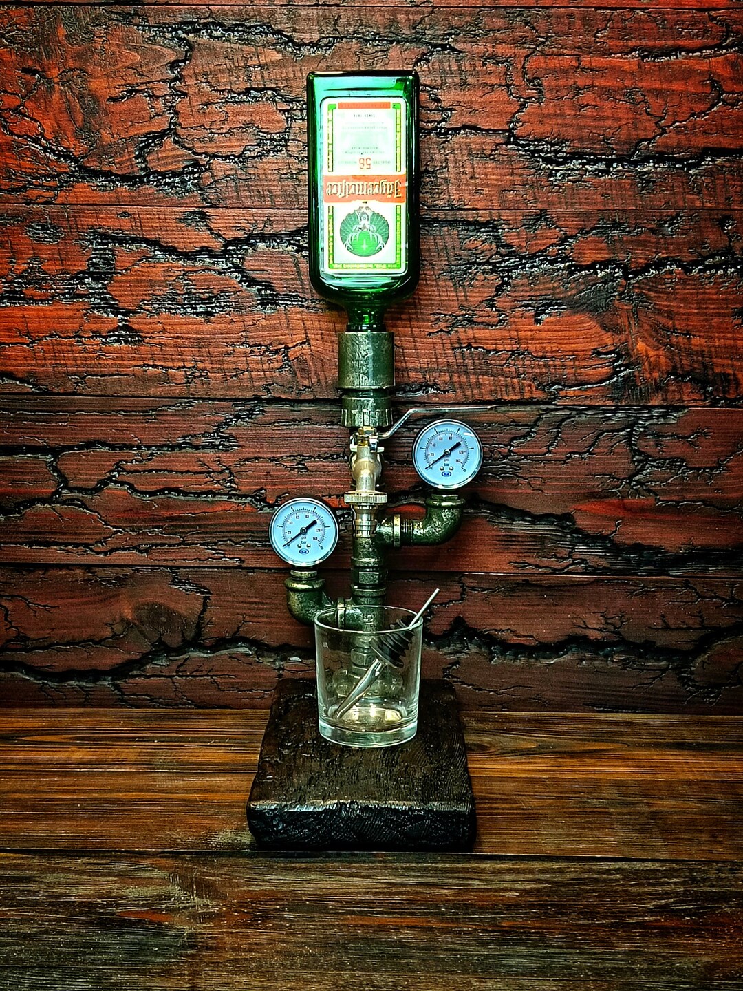 Vintage Steampunk Alcohol Retro Dispenser, Decorative Counters, Pipe ...