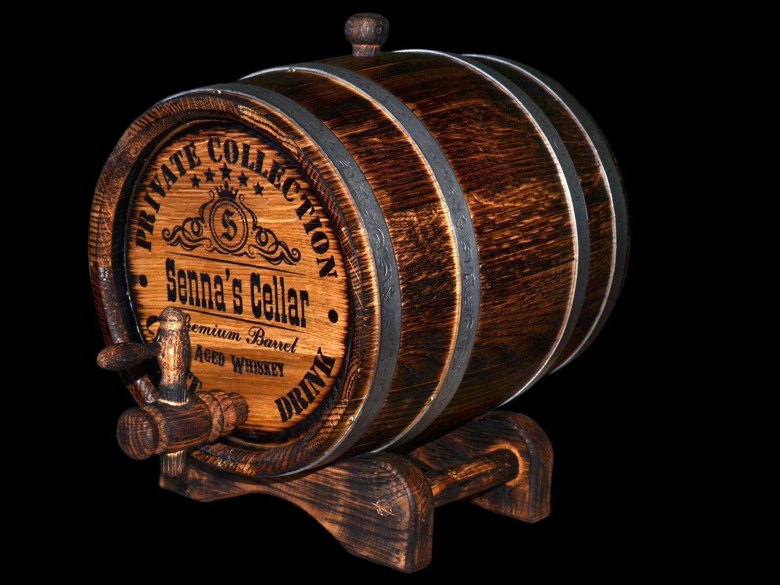 Personalized Oak Barrel for Aging Elite Alcohol: Whiskey, Brandy ...
