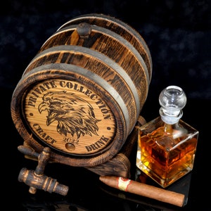 Oak Barrel, Personalized Oak Cask 1, 2, 3, 5, 10, 15 Liter, Aging ...