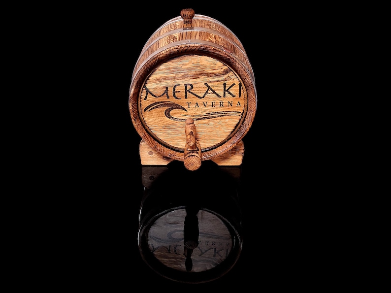 Your Logo on an Oak Whiskey Barrel Barrel, 1, 3, 5. 10, 15 L Oak Barrel ...