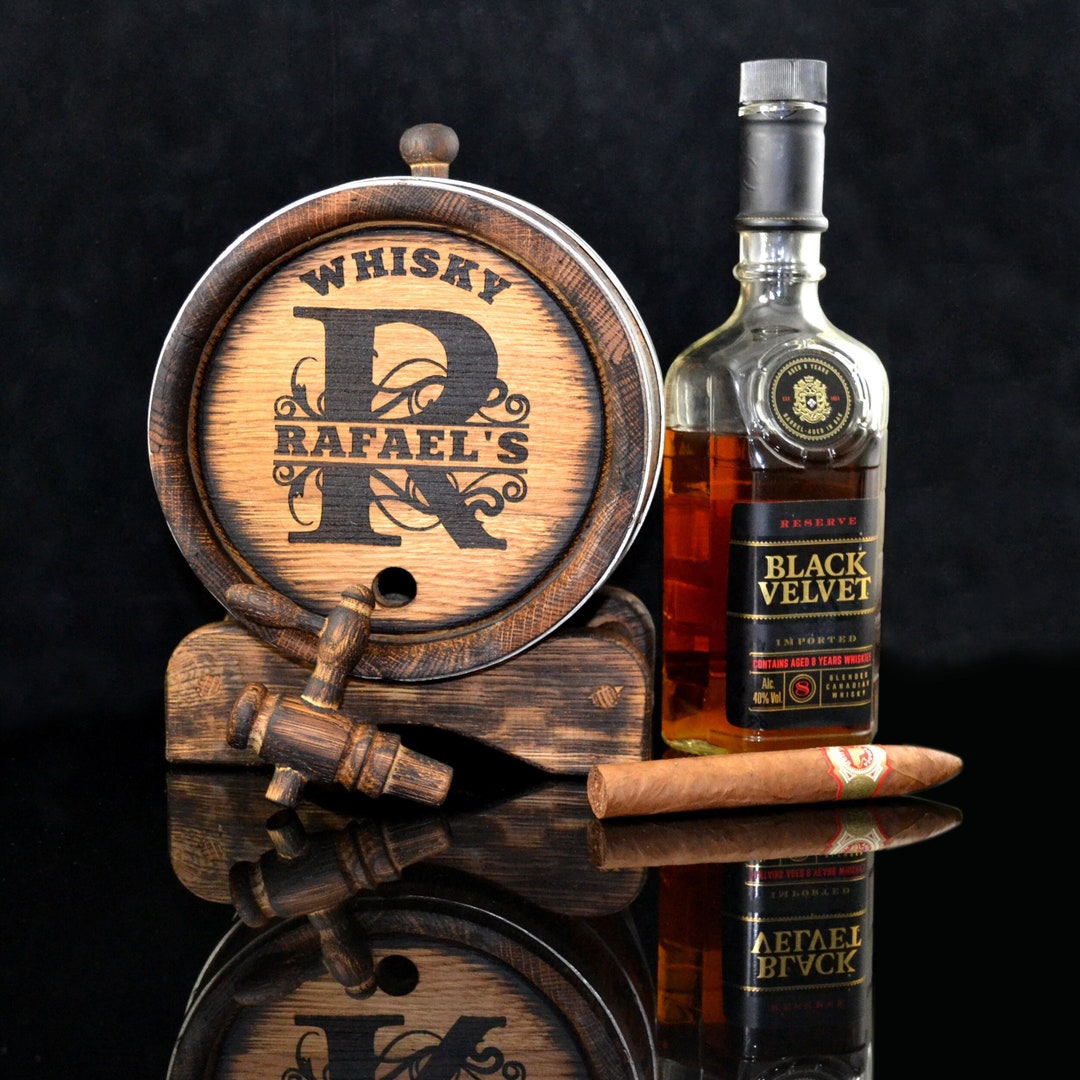 Personalized Oak Barrel for Whiskey Aging Gift for Home Bars ...