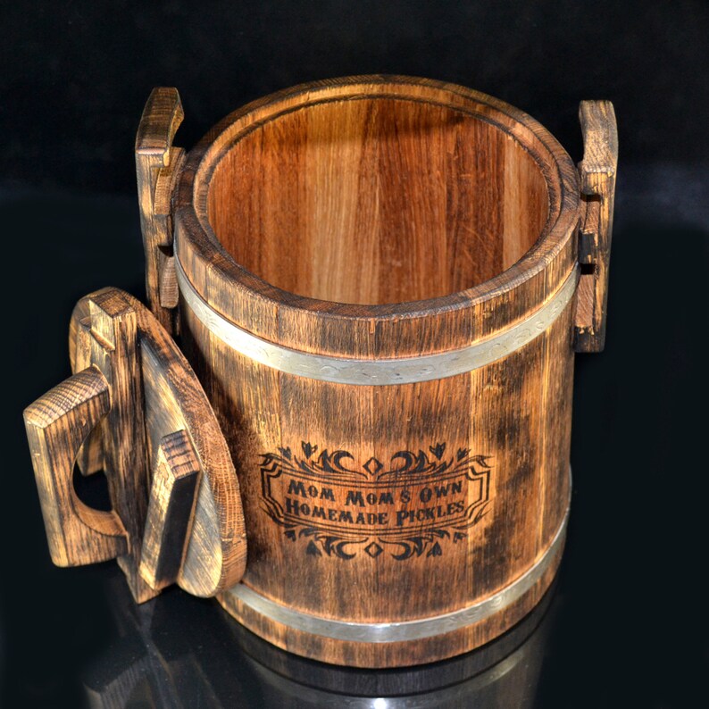 Antique Pickle Oak Barrel / Aging Oak Barrel With Lid / Wooden - Etsy