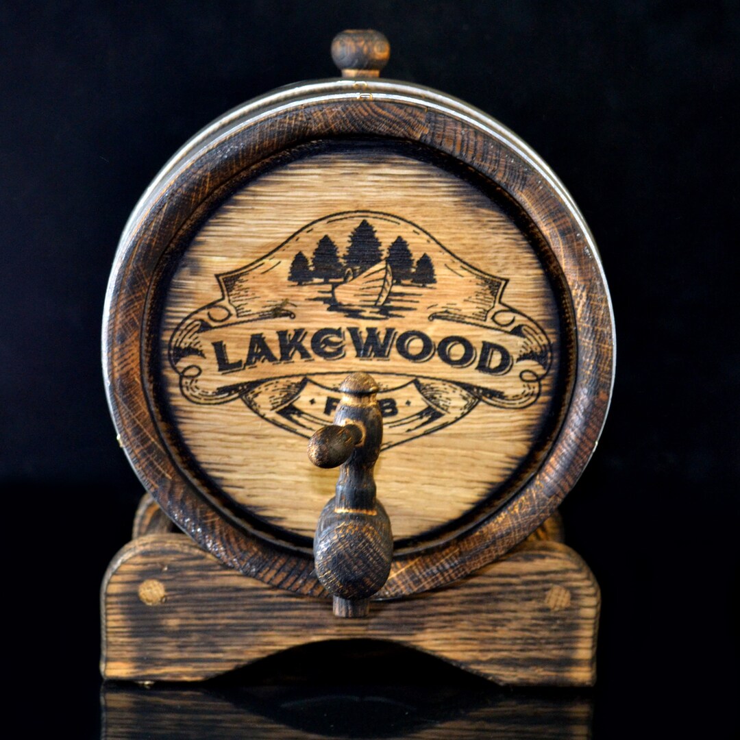 Personalized Oak Barrels for the True Whiskey Lover 1, 3, 5. 10, 15 ...