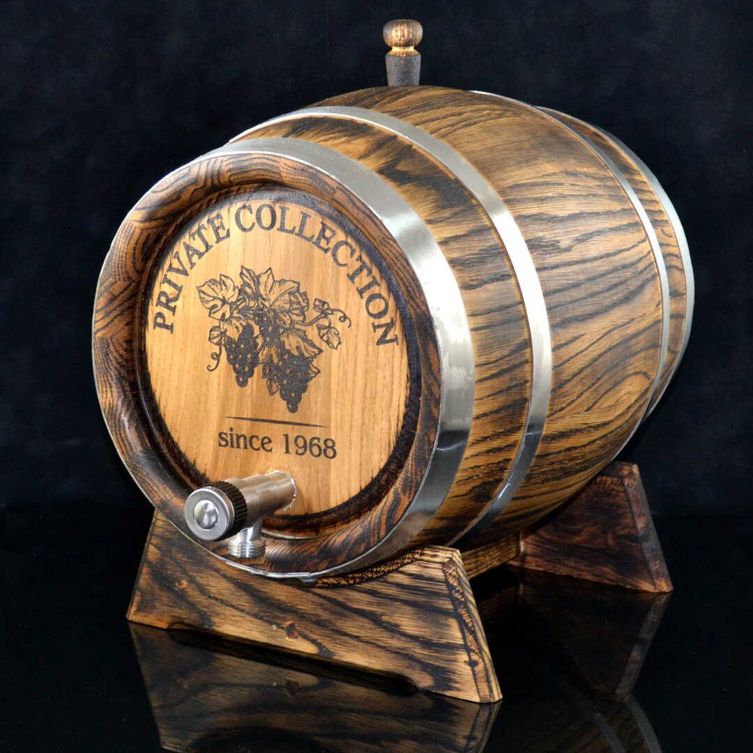 Personalized Oak Barrel 1, 3, 5. 10, 15 L Oak Barrel, Rum Bourbon ...